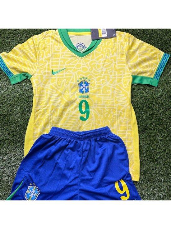 Shirts & Tops | Brazil Endrick Soccer Jersey Kit | Poshmark